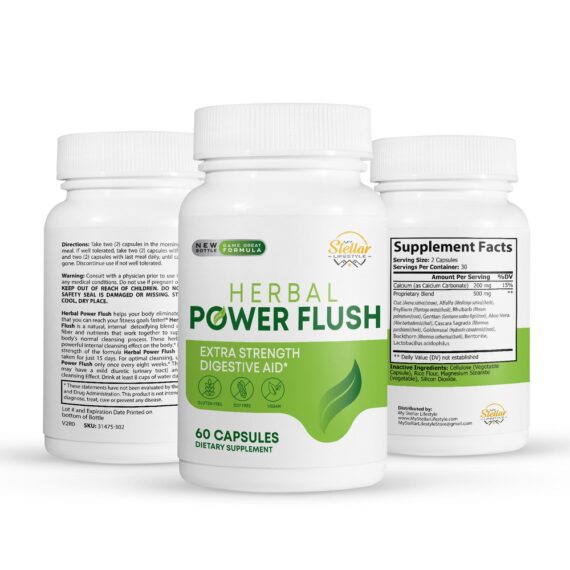 Herbal Power Flush - 60 Capsules - My Stellar Lifestyle